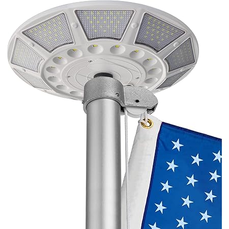 Amazon.com: Solar Flag Pole Light,Super Bright 266 LED Flagpole Light ...