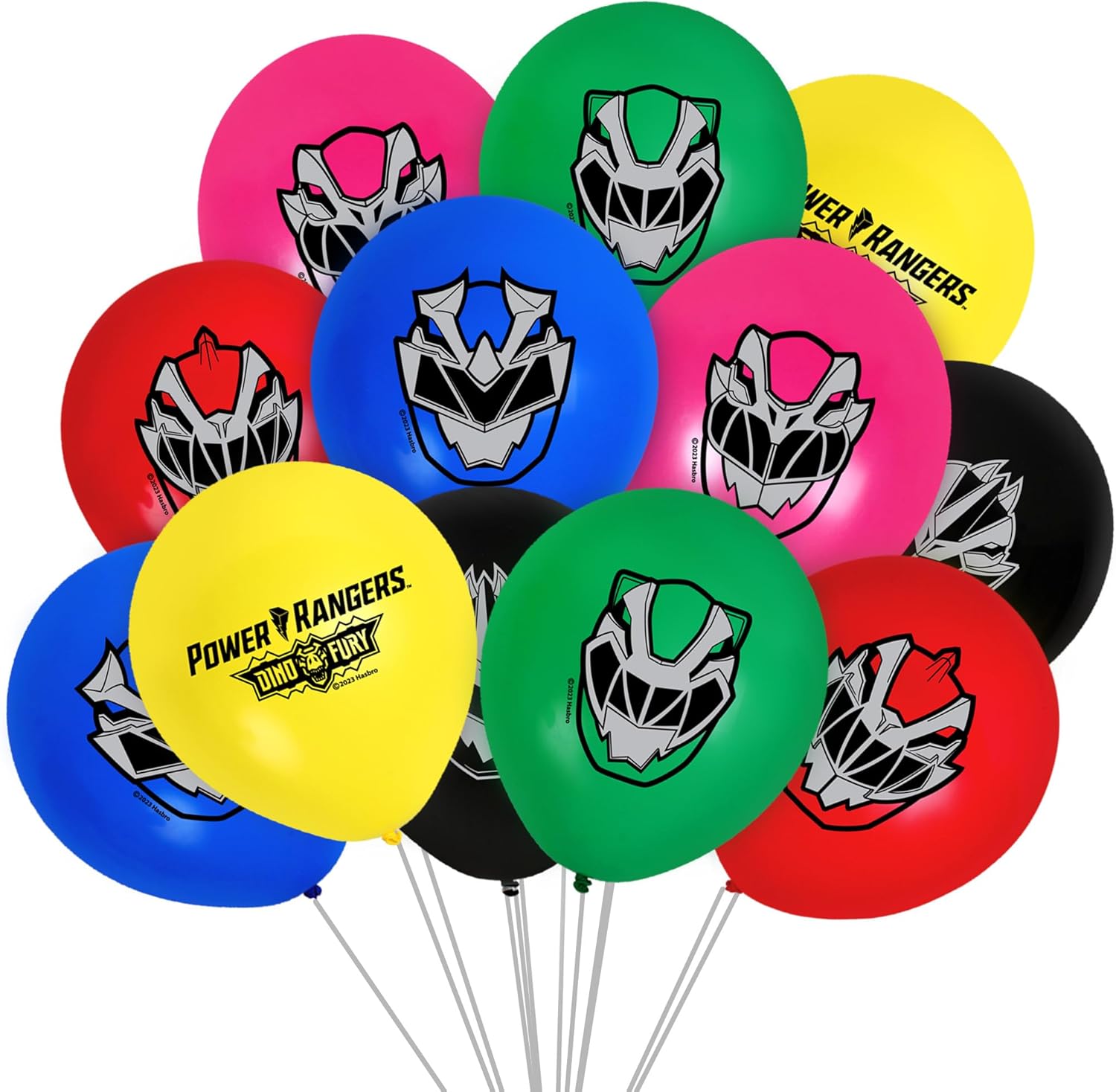 Amazon.com: Treasures Gifted Power Rangers Balloon - 12 Pack - 12in ...