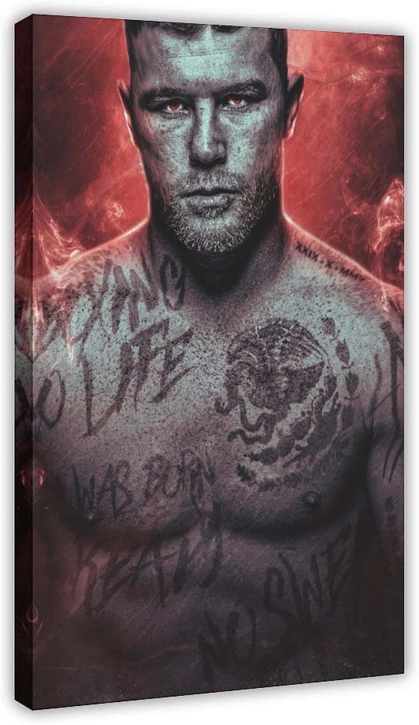 Amazon.com: Canelo Alvarez Boxer Poster84 Canvas Art Posters Home Fine ...