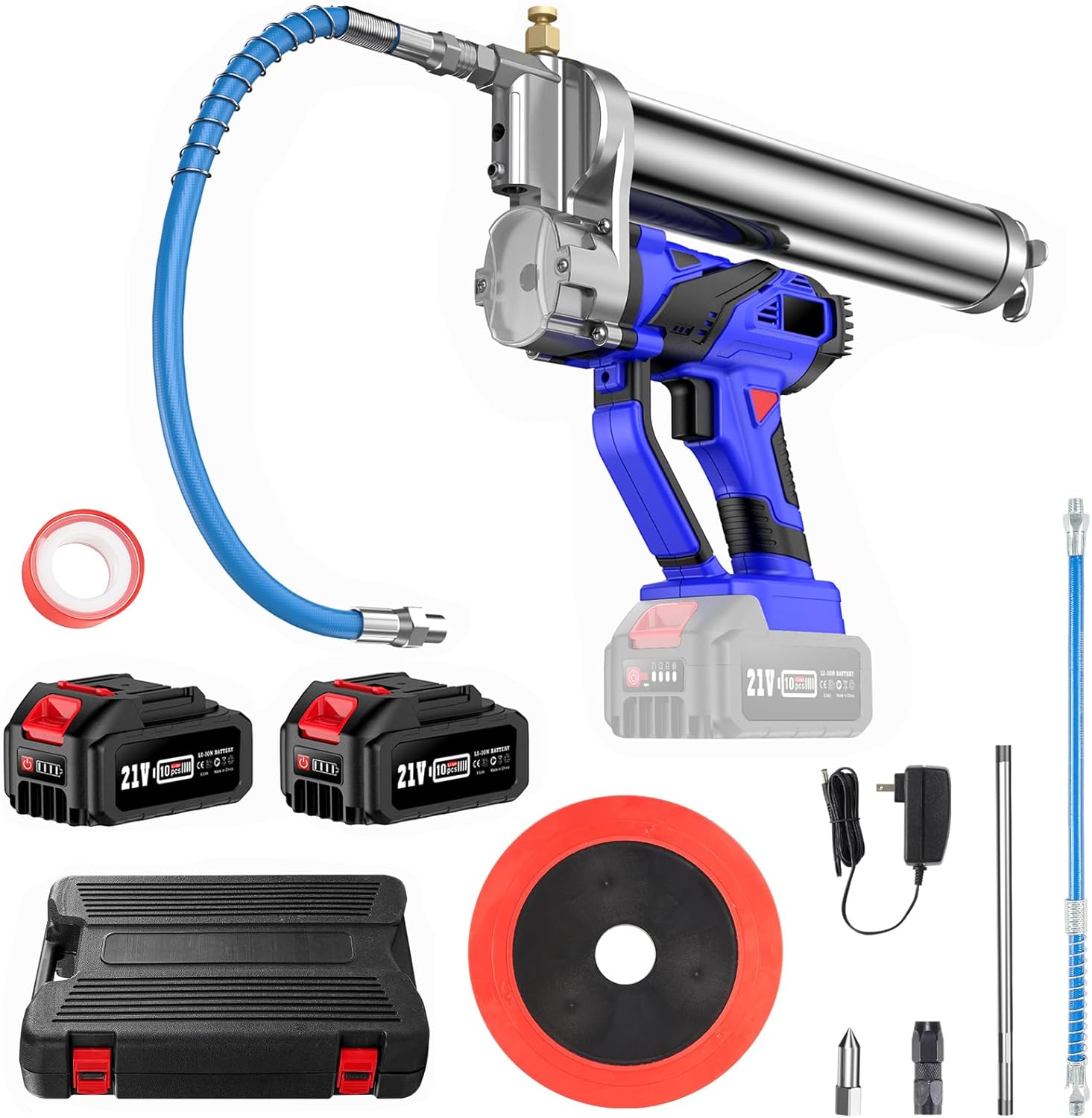 Amazon.com: TaskStar Grease Gun Battery Powered, [2023 Update Powerful ...