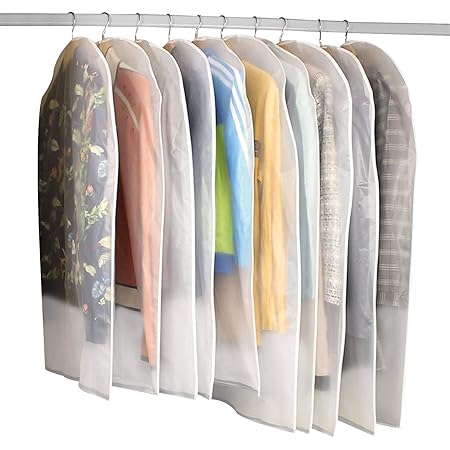 YORKING 6 Pack Dustproof Clothes Covers Waterproof Breathable Garment ...