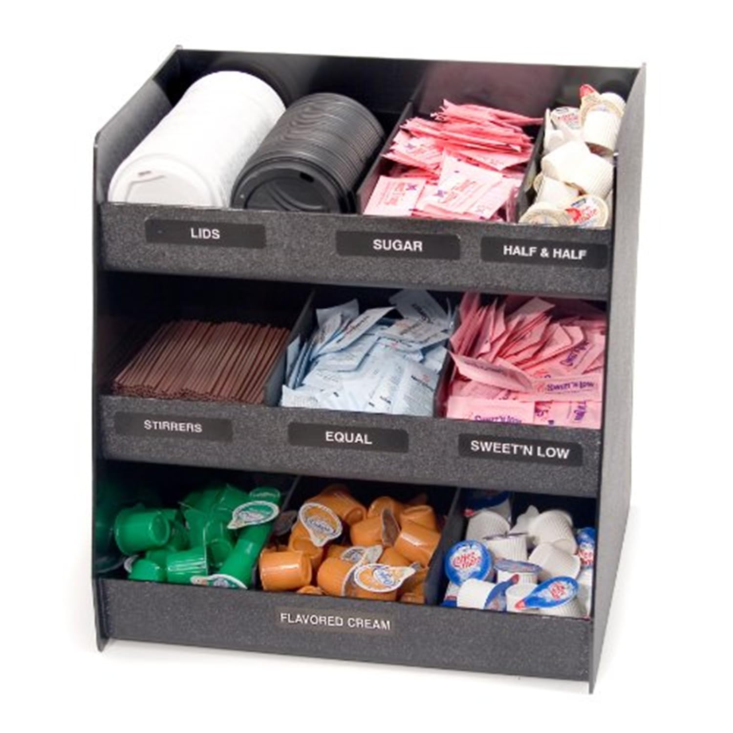 Amazon.com: HomeStock Vertical Condiment Organizer, 3 Shelves, 9 ...