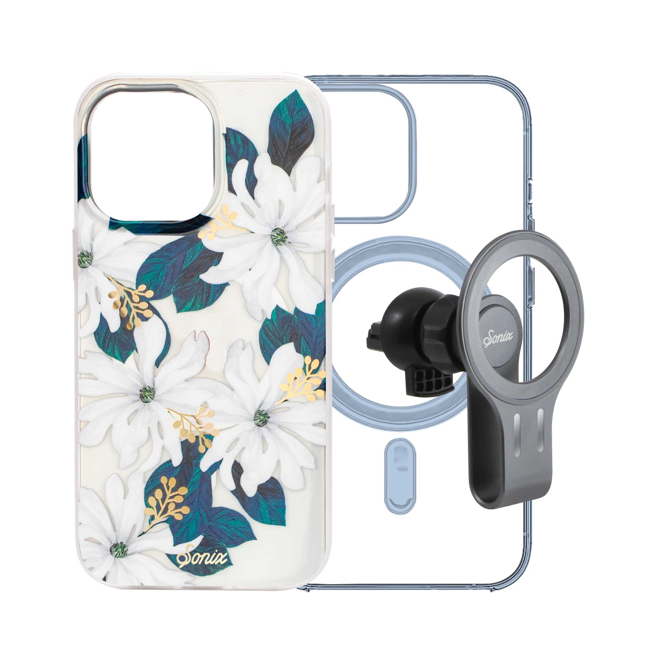 Amazon.com: Sonix Delilah Flower Case + MagLink Car Mount for MagSafe ...