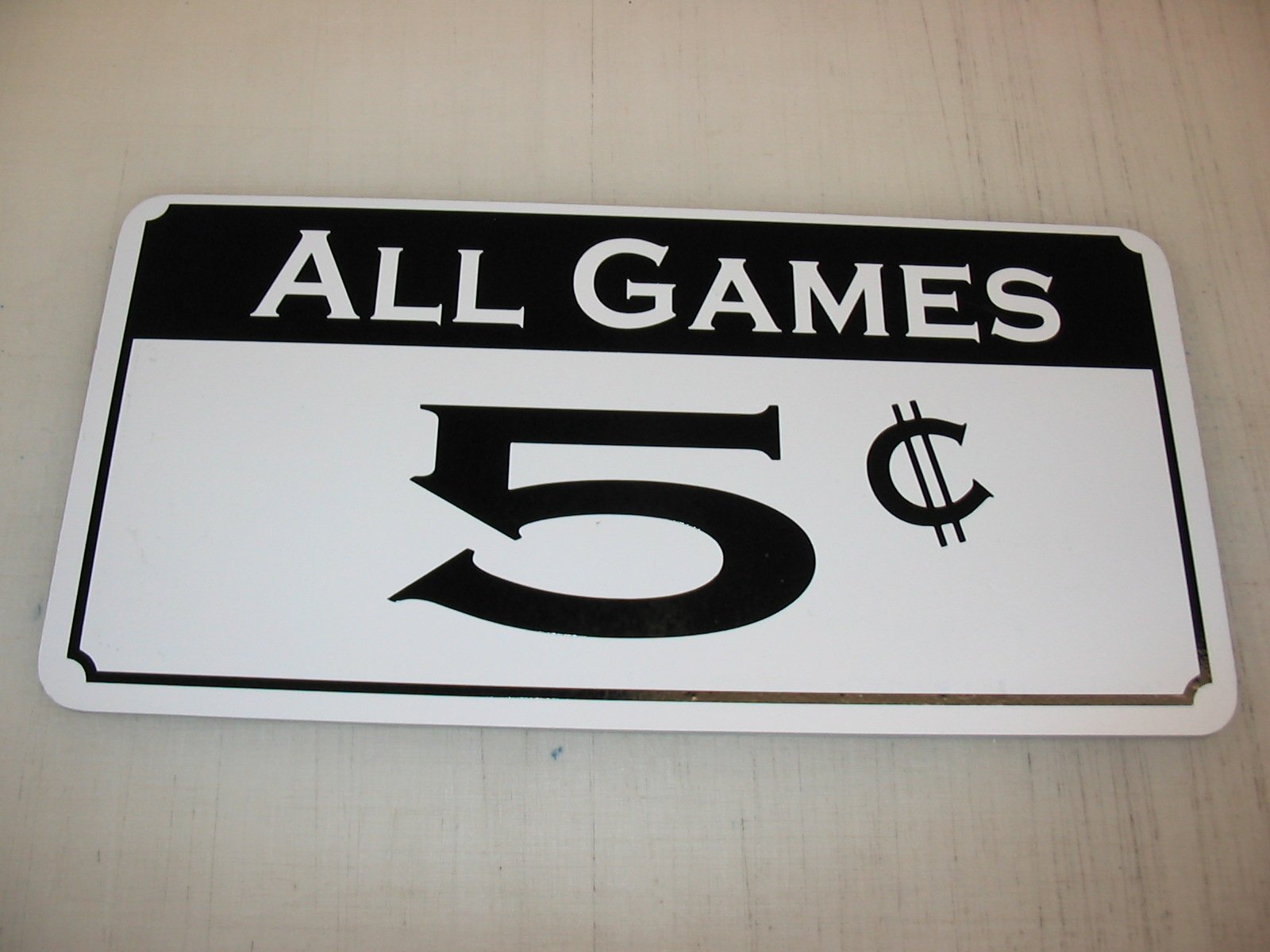 5 Cents Sign