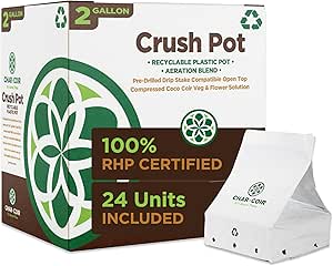 Amazon.com : CHAR COIR Coco Crush Pot, 100% RHP Certified Coco Coir in ...
