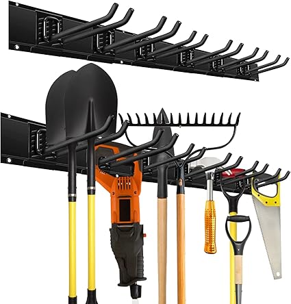 Amazon.com: CHARMOUNT Garage Storage Wall Organizer, Wall Mount Rack ...