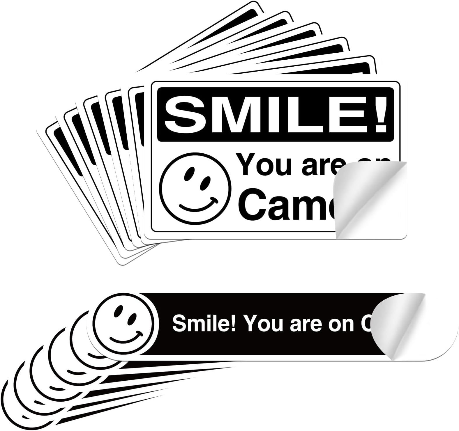 Amazon.com: Sigo Signs, Smile You're on Camera Sign - (4 Pack) - Video ...