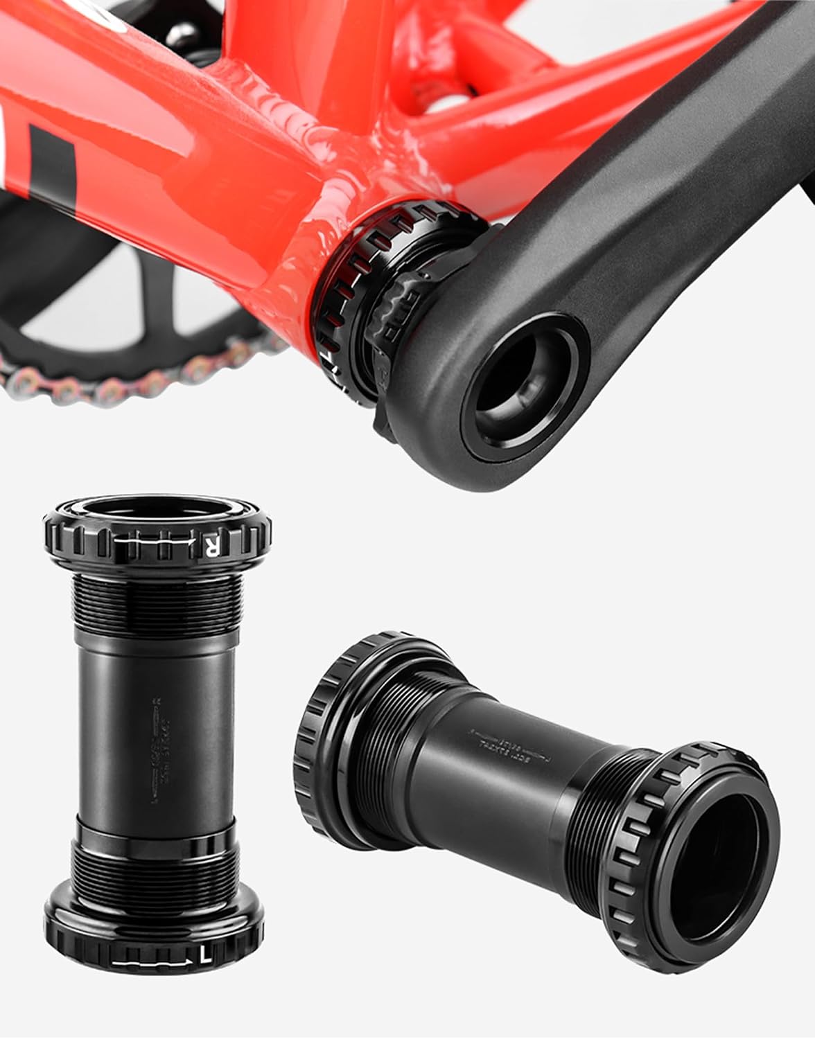 Amazon.com : Yundxi MTB Road Bike Bottom Bracket, Fit Frames with 68 ...