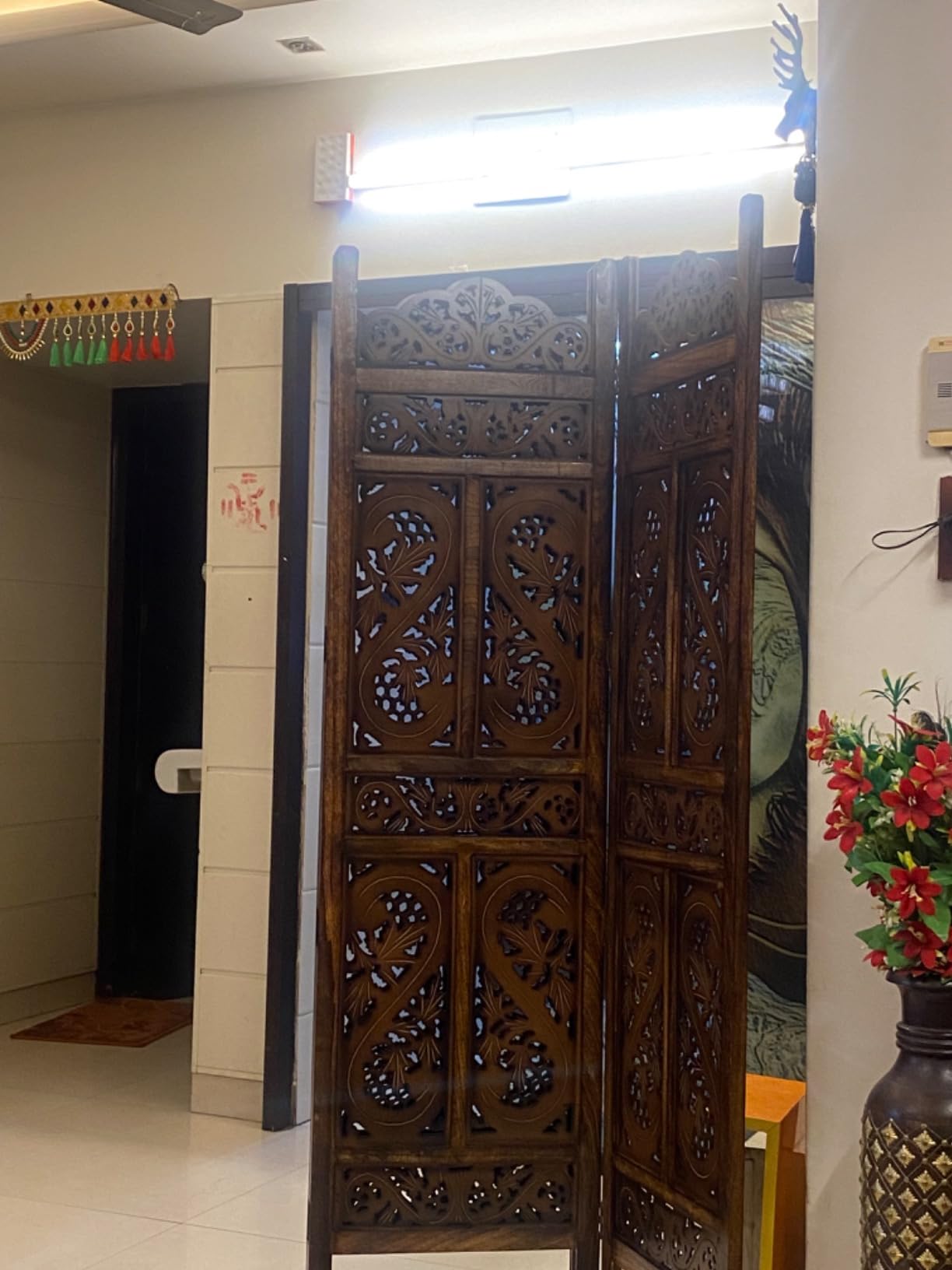 Indian Art Effects Wooden Room Partition/Screen/Room Divider/Room ...