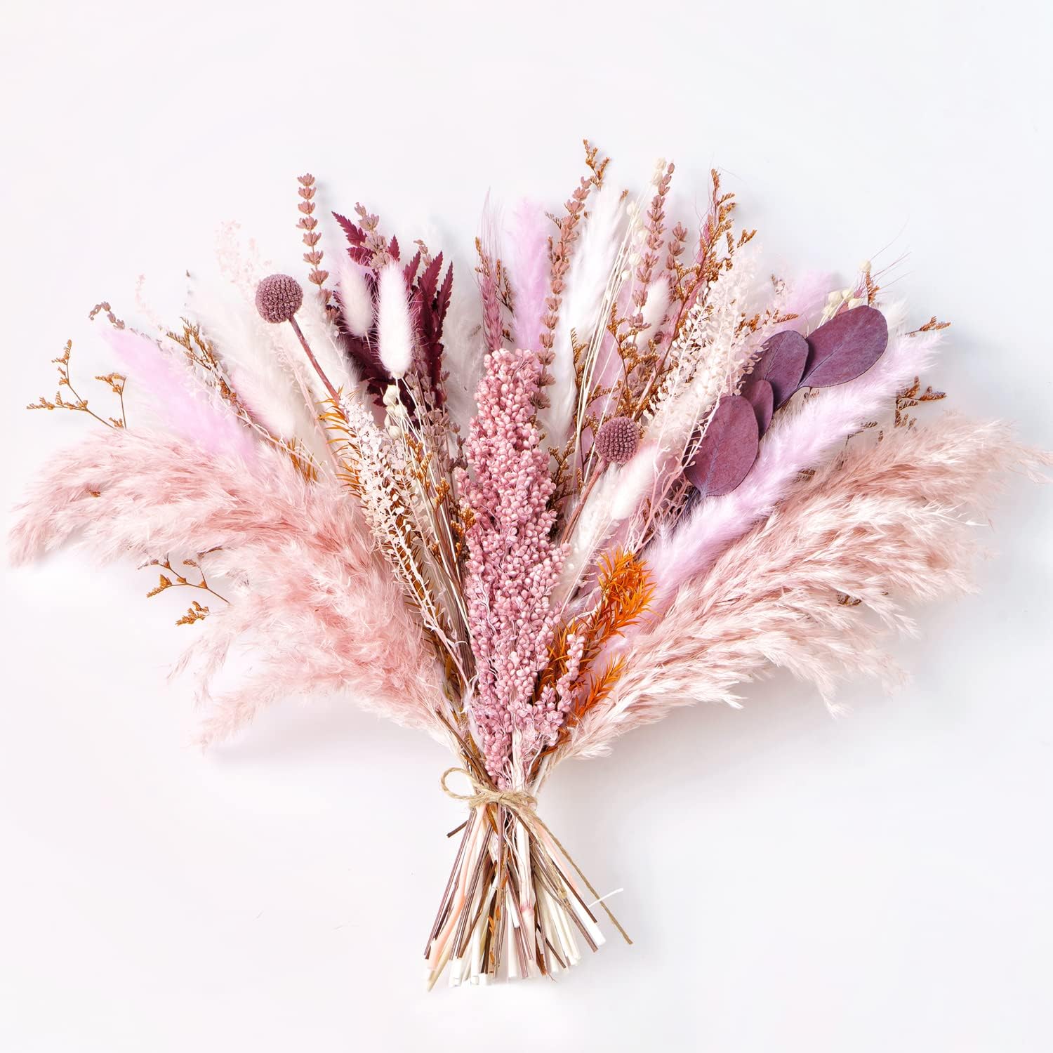 Amazon.com: Haozhixin 50PCS Dried Grass Bouquet Natural Bunny Tail ...