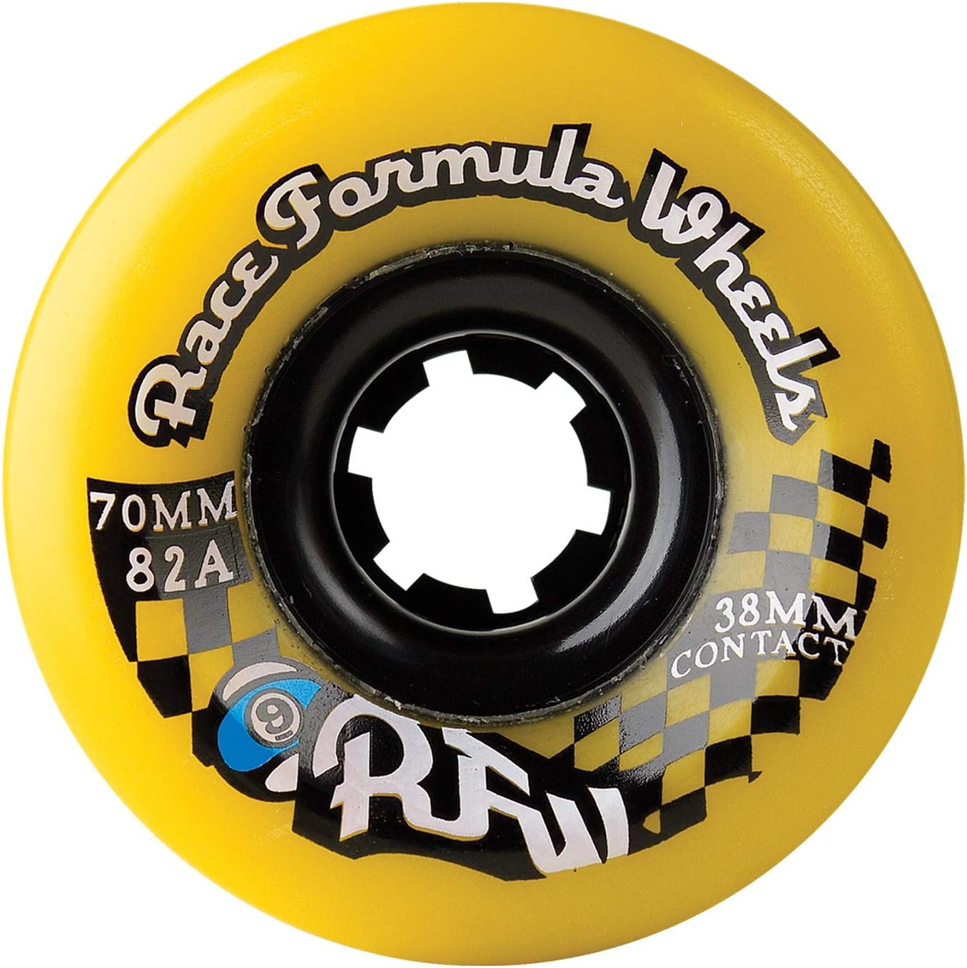 Amazon.com : Sector 9 Race Formula Center-Set Skateboard Wheel, Yellow ...