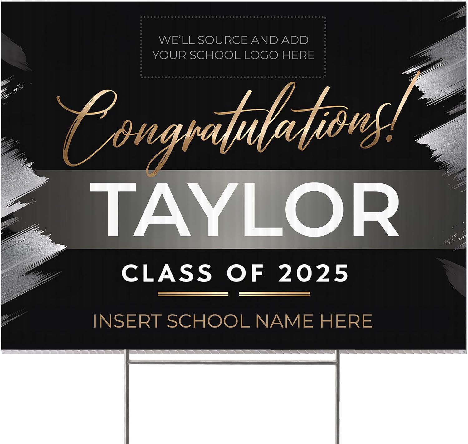 Amazon.com : 24"x18" Custom Graduation Yard Sign, Personalized Class of ...