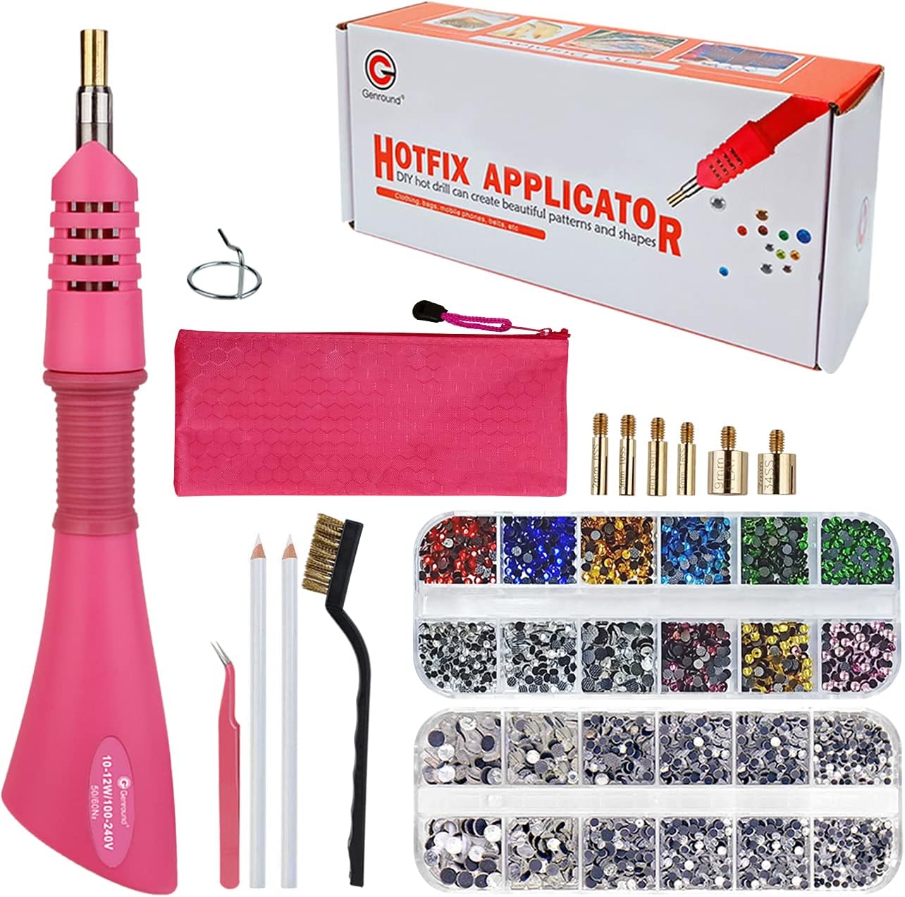 Bedazzler Kit, Genround Hotfix Applicator Hotfix Rhinestone Applicator ...