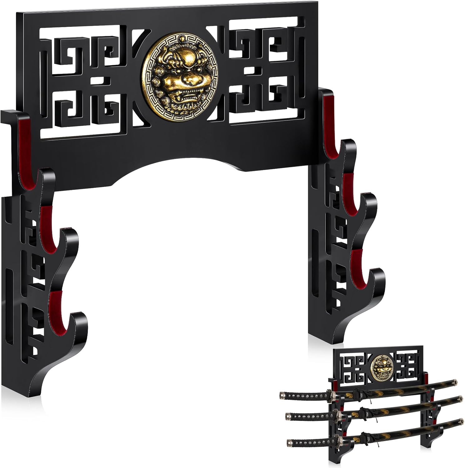 Amazon.com : Barydat Katana Mount Sword Holder Stand Wall Mount Katana ...
