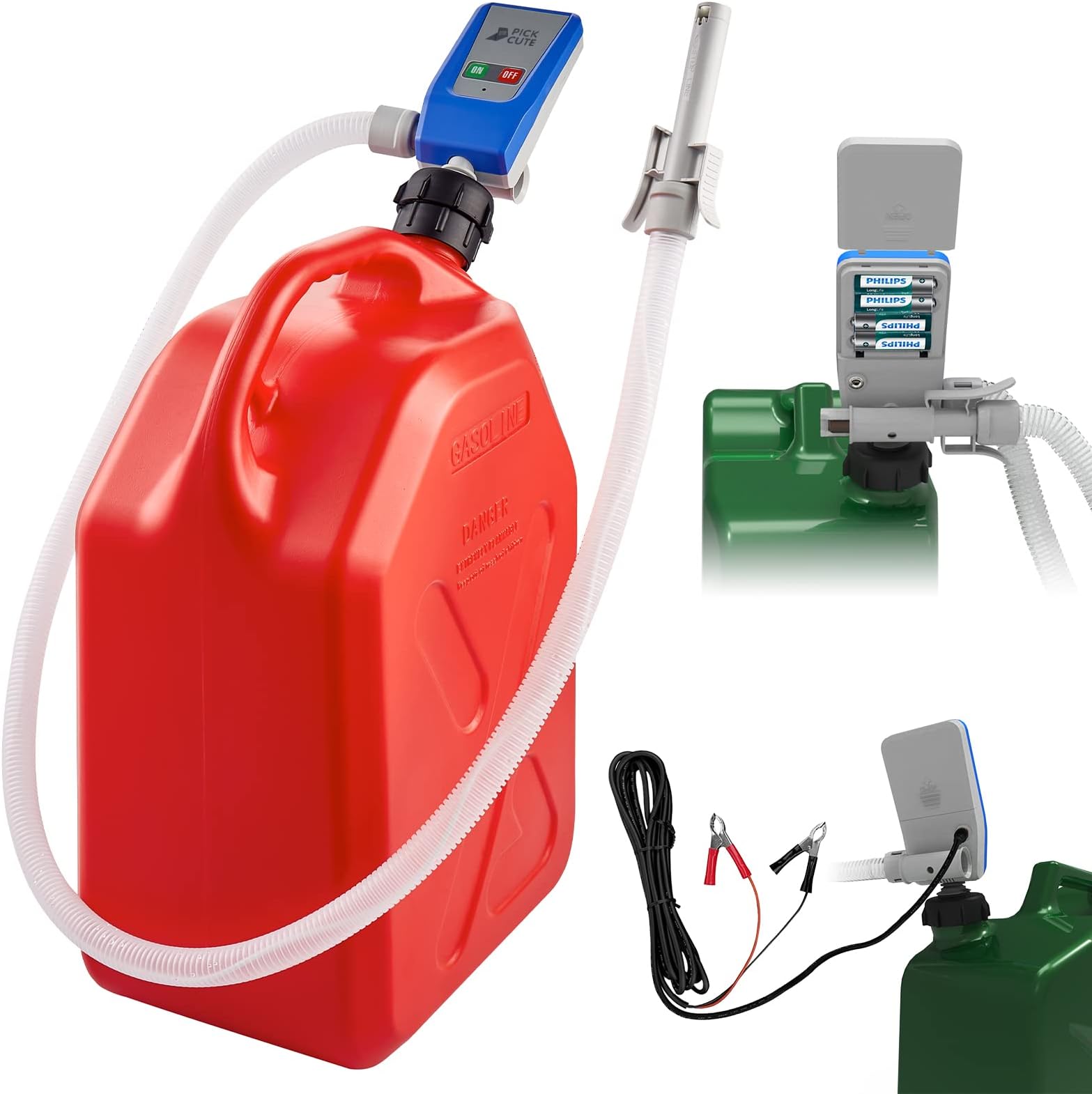 Amazon.com: Pick Cute Automatic Fuel Transfer Pump, Battery Powered ...