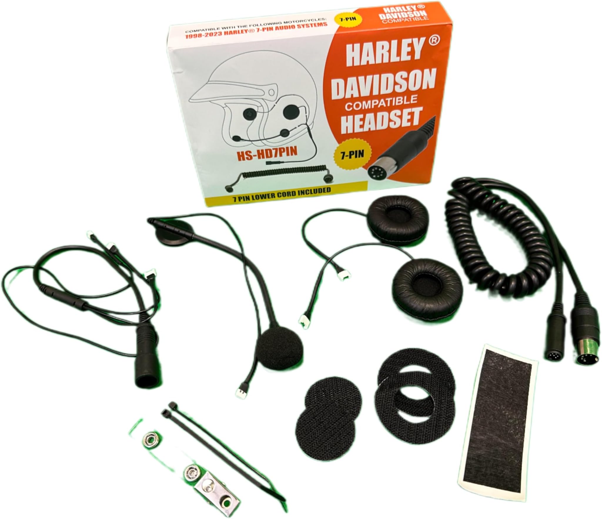 Amazon.com: Harley Davidson Compatible 7-PIN Headset - Lower Cord ...