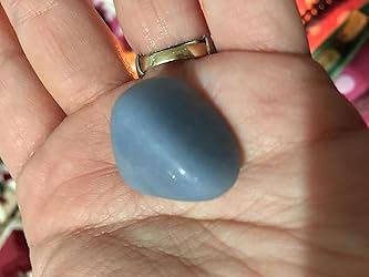 Amazon.com: The Chrysalis Stone | Tumbled Stone | Angelite | Size 0.75 ...