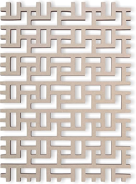 Amazon.com: Jess and Jessica Wood Aztec Design Lattice Panel - Mandala ...