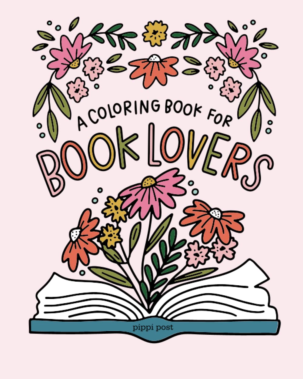 A Coloring Book for Book Lovers by Pippi Post: Zurcher, Alexa ...