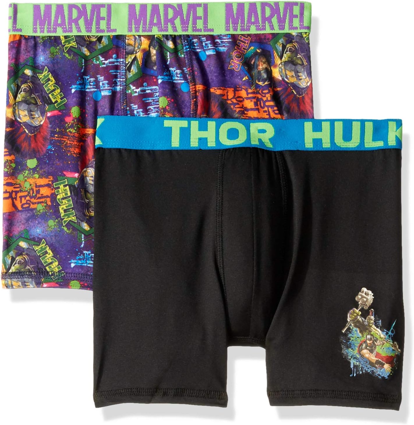 Amazon.com: Marvel Boys 2-Pack Athletic Boxer Brief, Thor/Multi, 10 ...