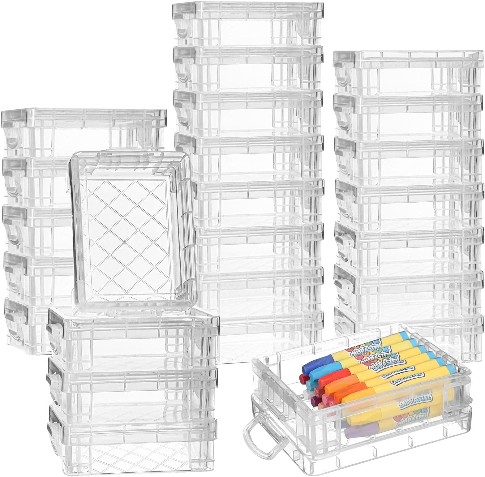 Amazon.com: Manaloom Storage Box, School Supplies Crayon Box, Crayon ...