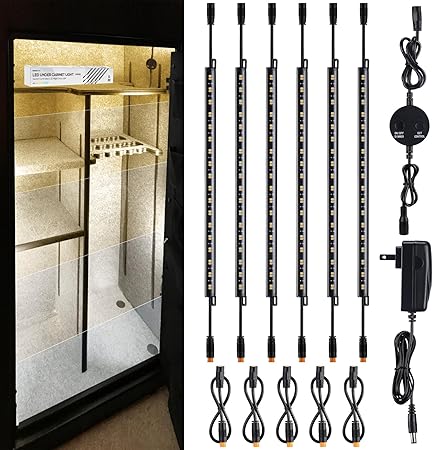 TORCHSTAR LED Safe Lighting Kit 5CCT, Dimmable (6) 12 Inch Linkable ...