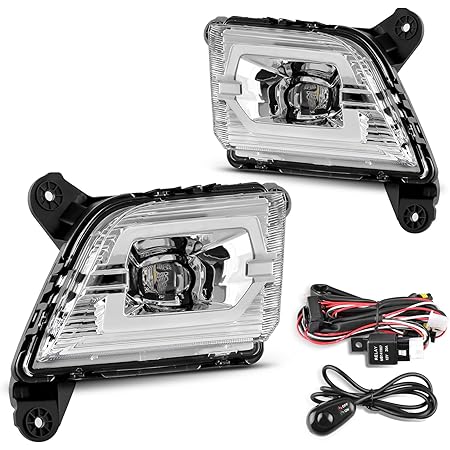 Amazon.com: Bumper LED Fog Lights Drive Fog Lamps Compatible with 2019 ...