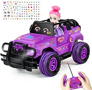 Amazon.com: Ynanimery Remote Control Car, Purple Rc Truck with DIY ...
