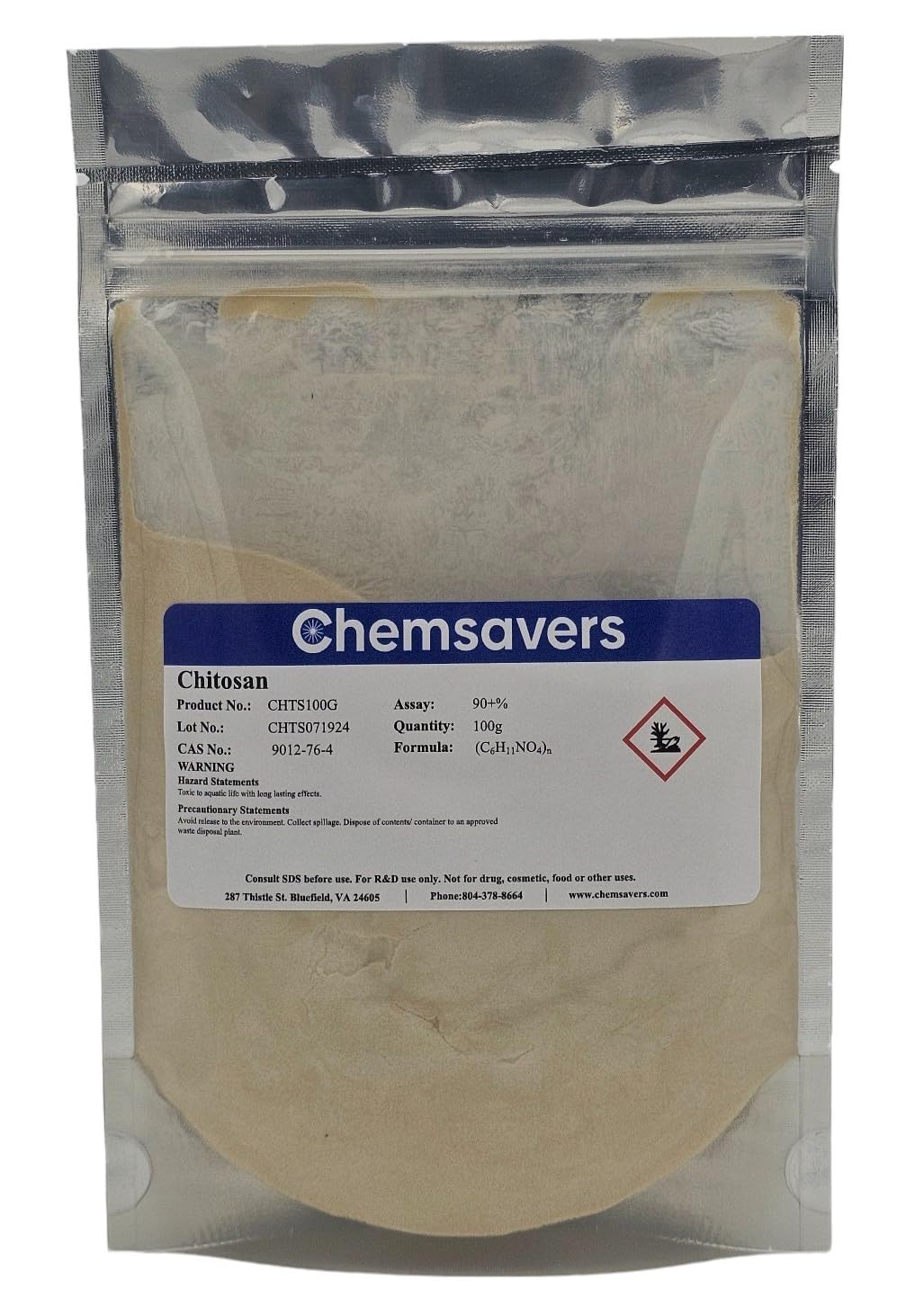 Chitosan Powder, 90+% (De...B00GDH7GG0 | Encarguelo.com.ec