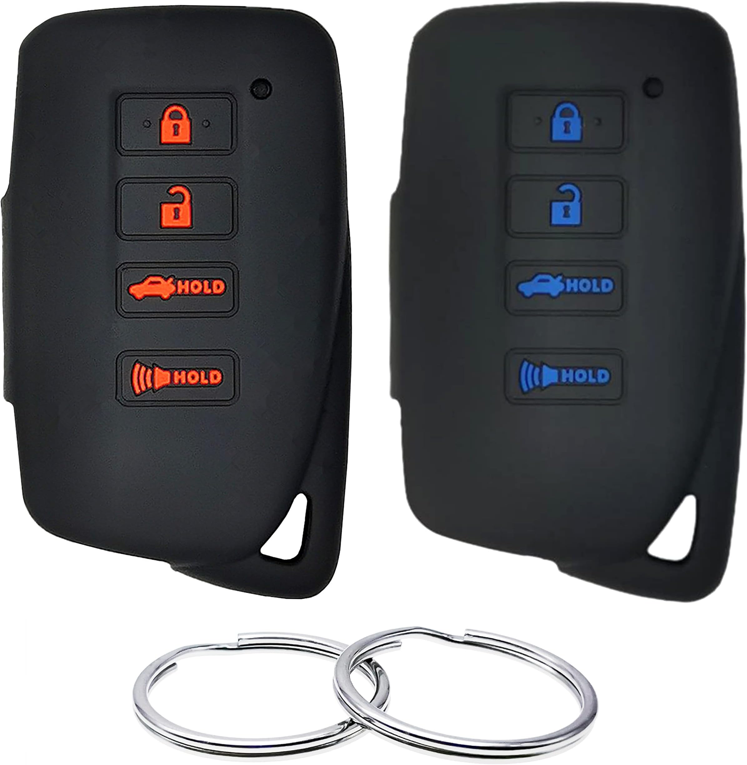 Amazon.com: REPROTECTING Silicone Rubber Key Fob Cover Compatible with ...