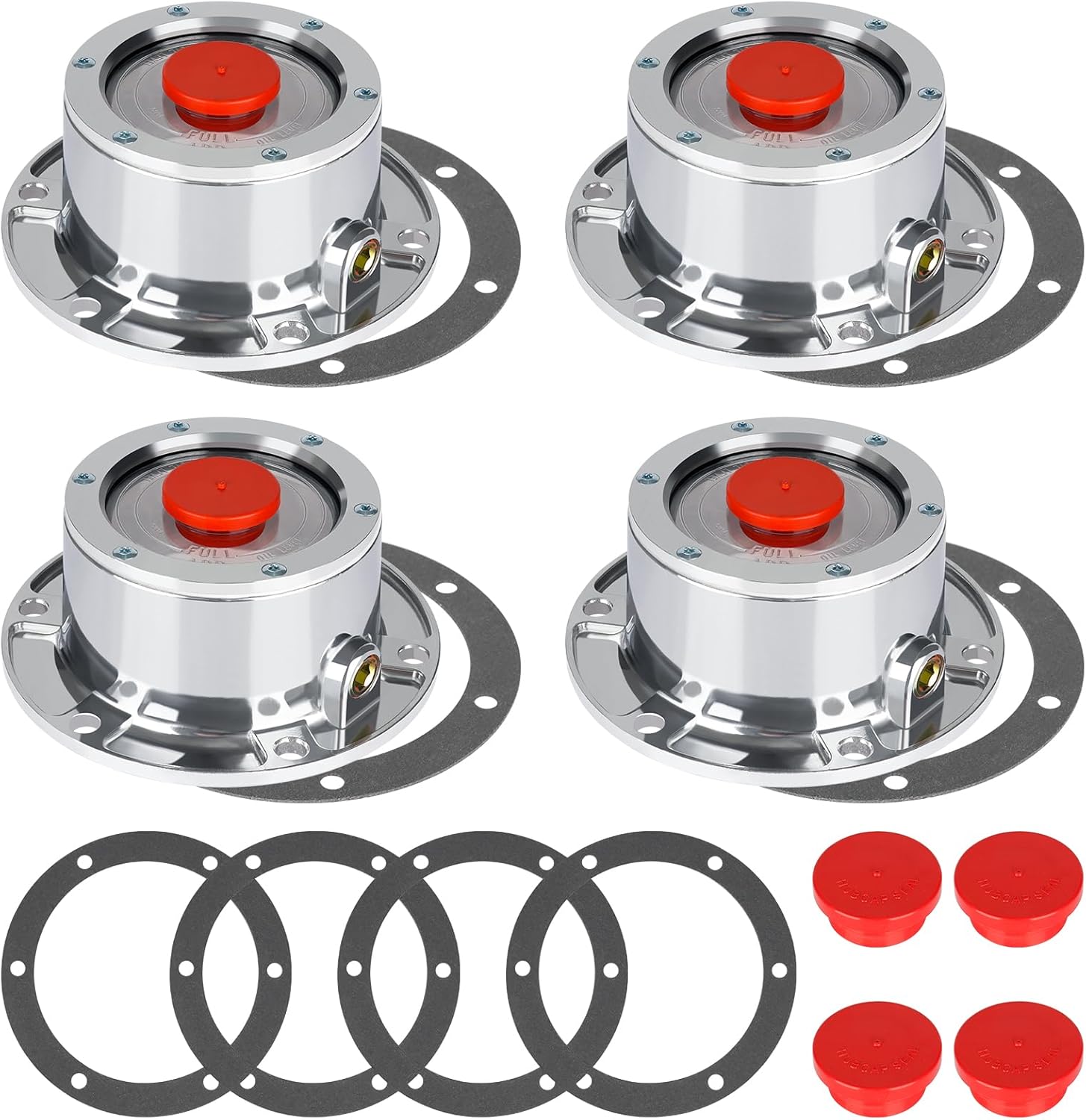Amazon.com: CheeMuii 343-4009 Trailer Hub Cap 4 PCS 3434009 Aluminum ...