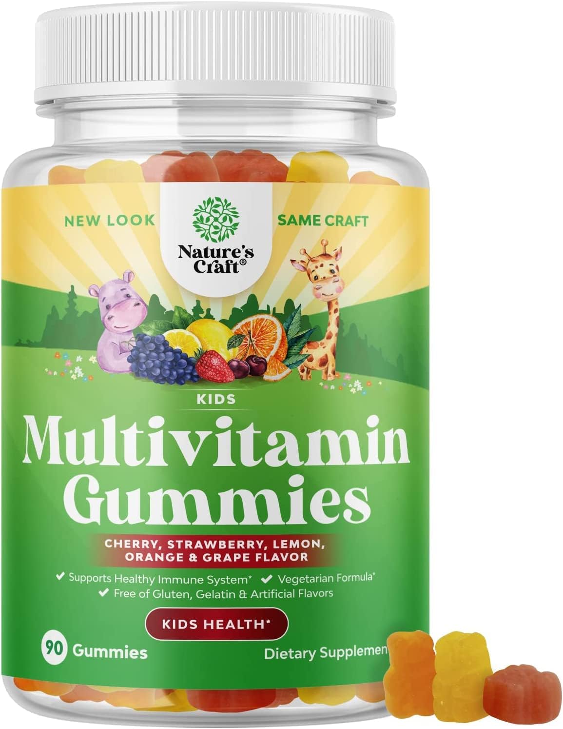 Amazon.com: Plant Based Kids Multivitamin Gummies - Multivitamin for ...