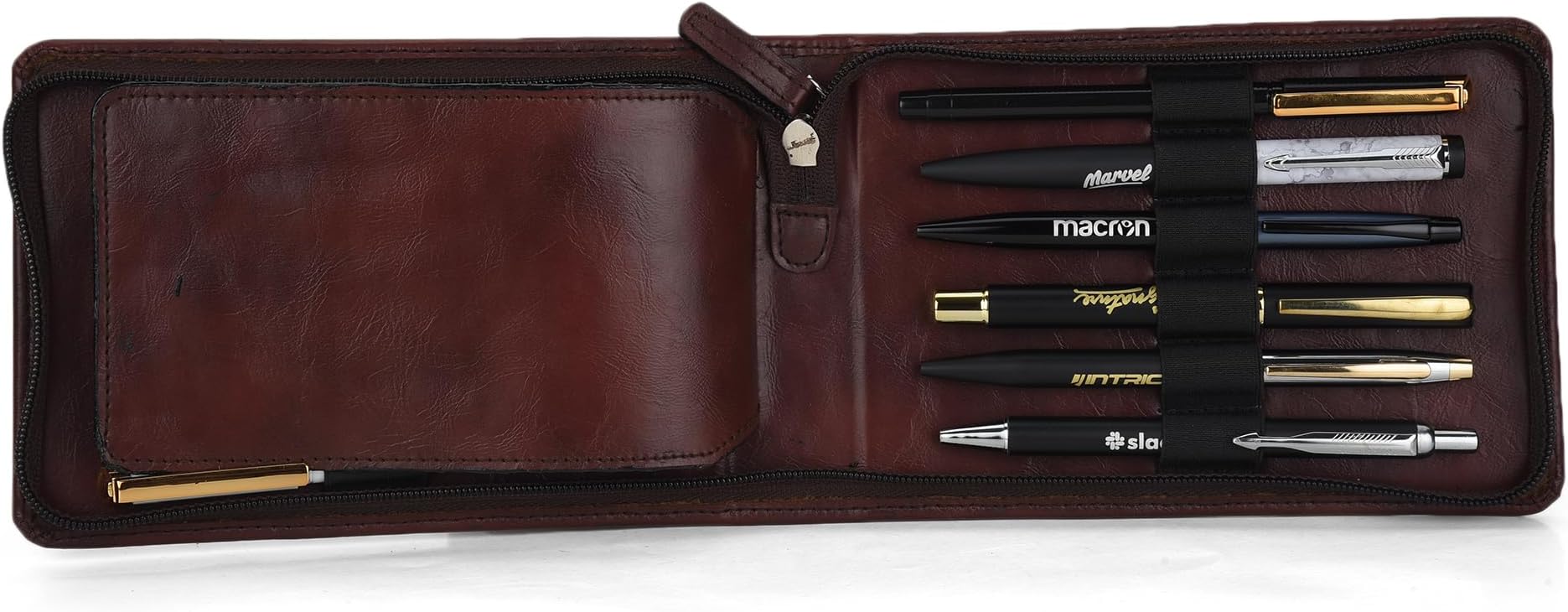 Cross Leather Double Pen Case Holder with Loop for Men and Women | 2 ...