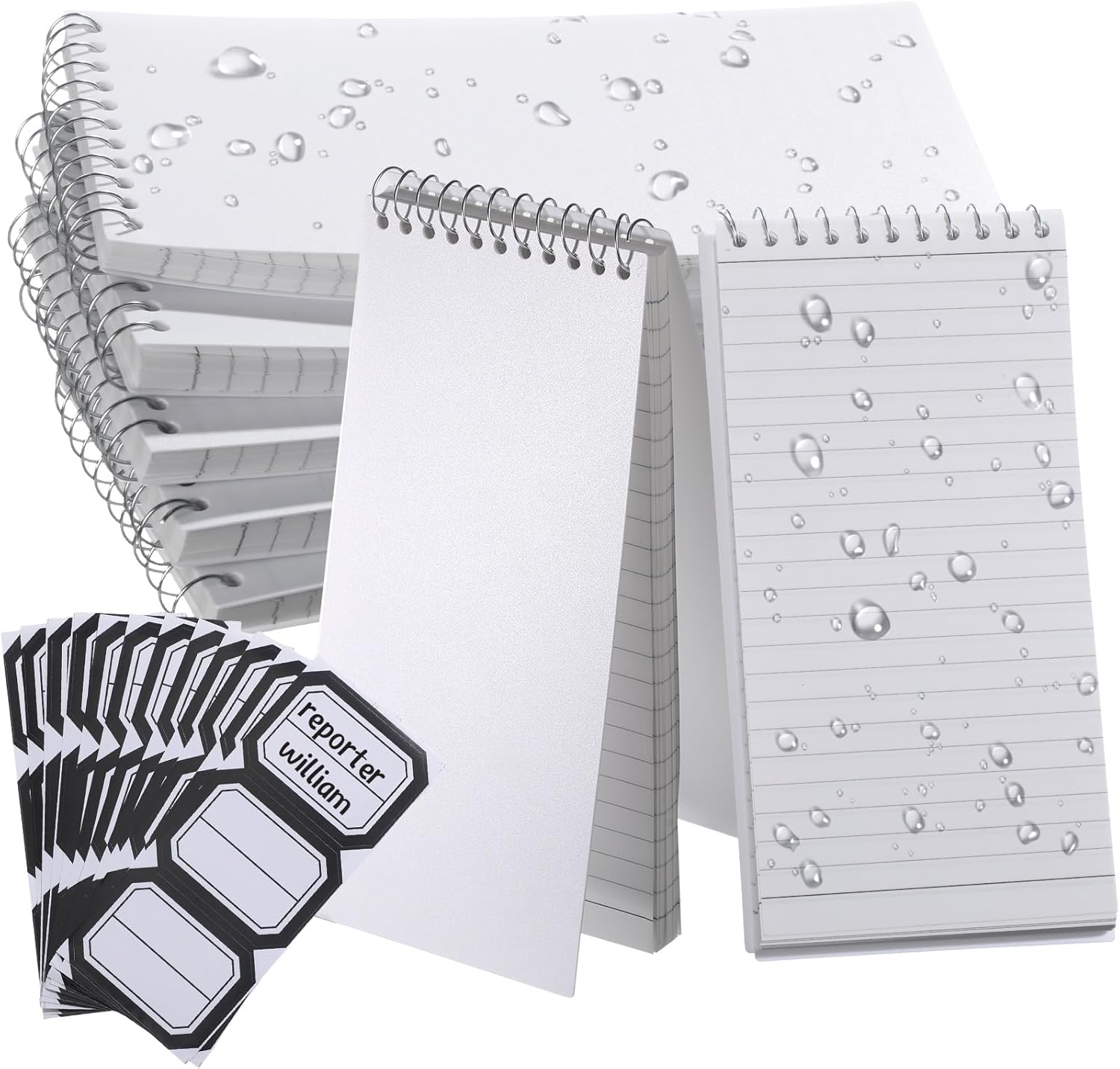 Amazon.com : Geyoga 6 Pcs Reporters Notebook Small Top Spiral Notebooks ...