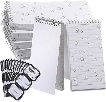Amazon.com : Geyoga 6 Pcs Reporters Notebook Small Top Spiral Notebooks ...