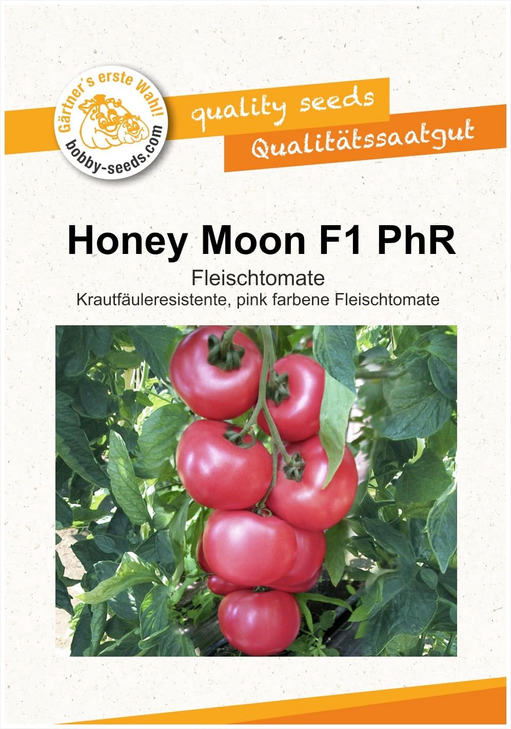 Honey Moon F1 PhR Fleischtomate Tomatensamen von Bobby-Seeds : Amazon ...