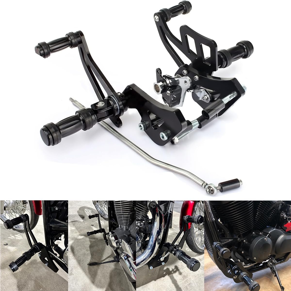 Amazon.com: SFriding Forward Controls Foot Pegs for Honda Shadow Spirit ...