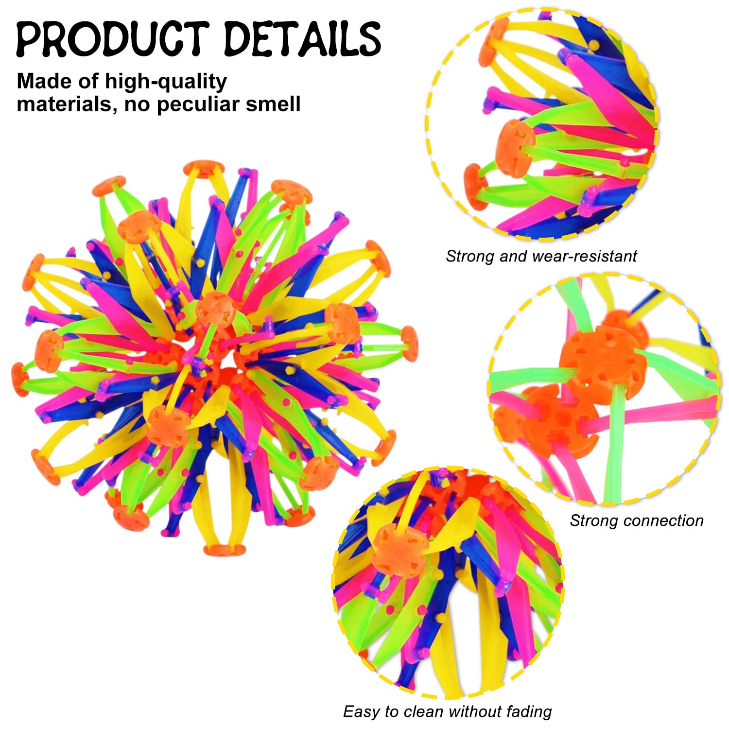 AGSIXZLAN 2 Pcs Breathing Ball Magic Expandable Ball Toy-Great Anxiety ...