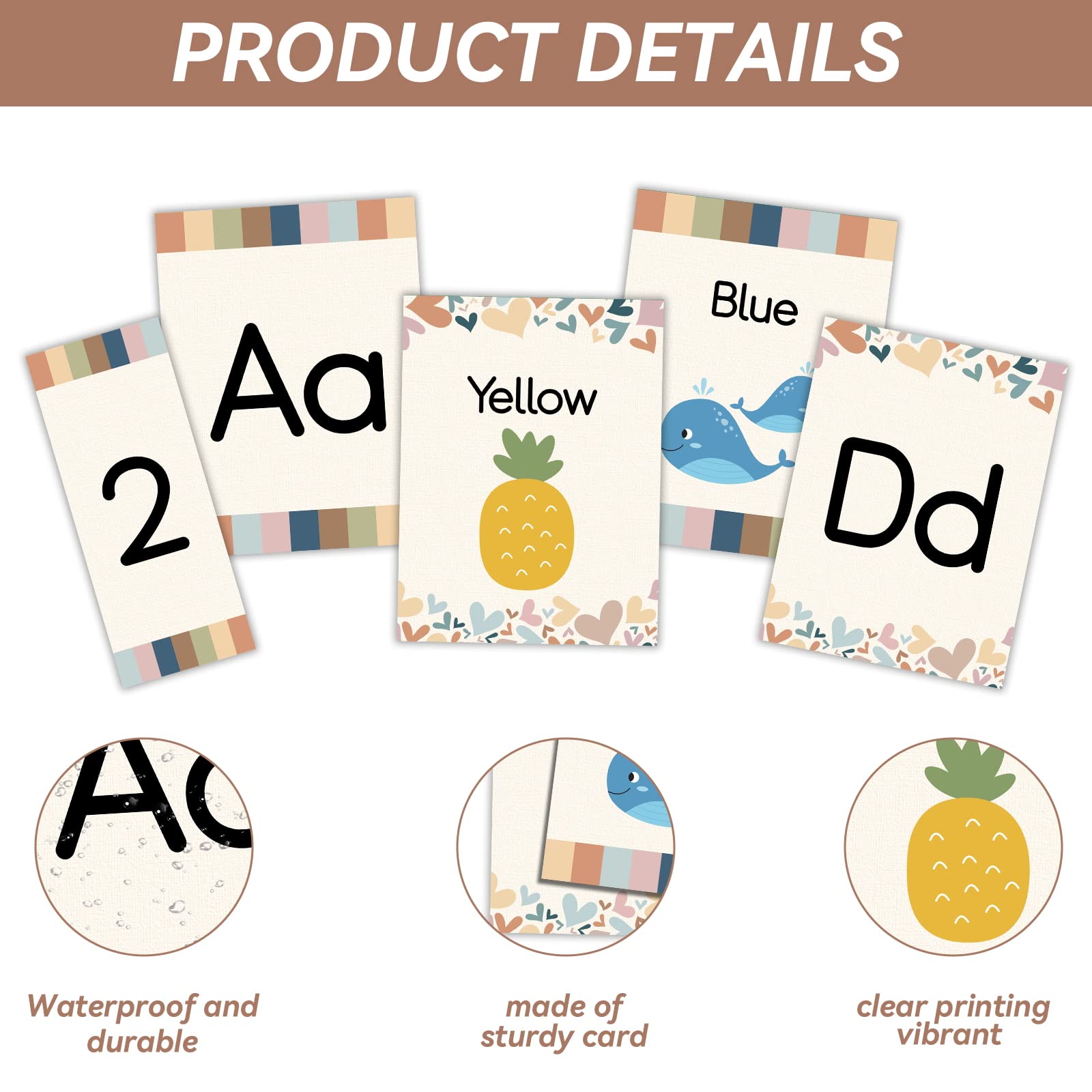 Snapklik.com : 56 Pcs Boho Alphabet And Number Bulletin Board Set Decor ...