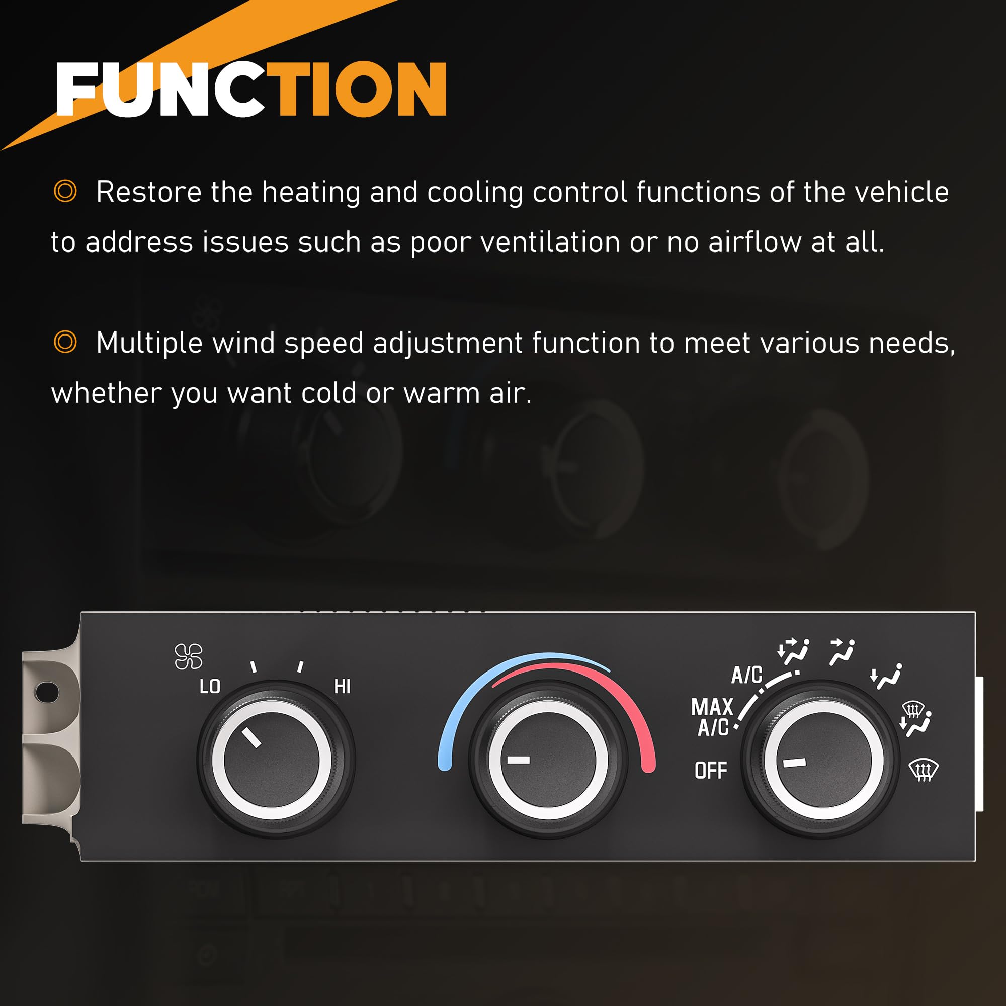 Snapklik.com : 599-217 Heater A/C Control Switch Air Conditioning ...