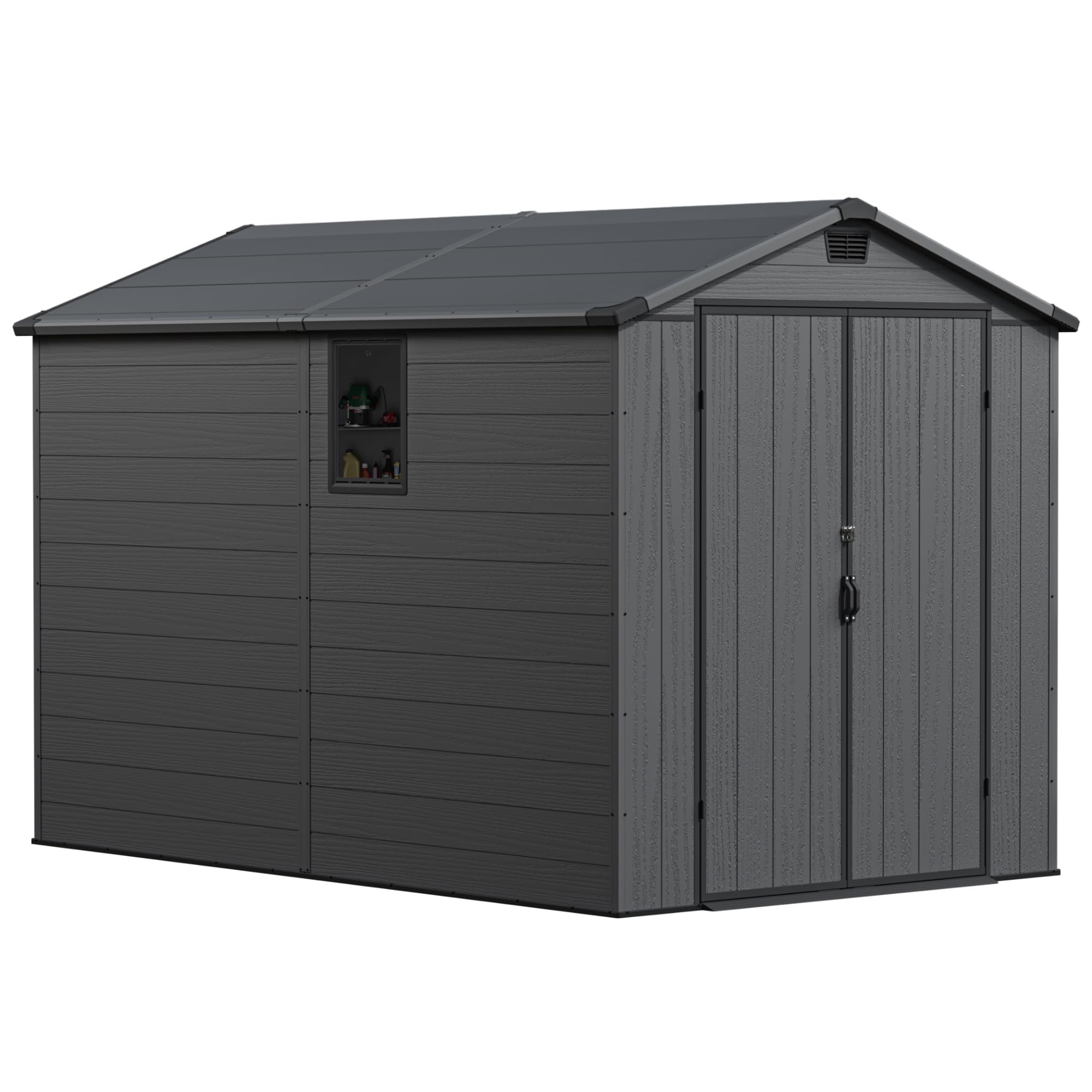 Snapklik.com : Greesum 610FT Plastic Outdoor Storage Shed