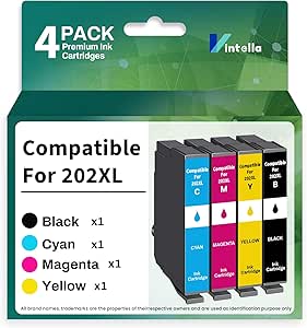 Amazon.com: Vintella Remanufactured Ink Cartridge Replacement for Epson 202XL 202 XL T202 T202XL ...