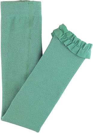 Amazon.com: RuffleButts Girls Footless Ruffle Tights - Spruce - 6-8 ...