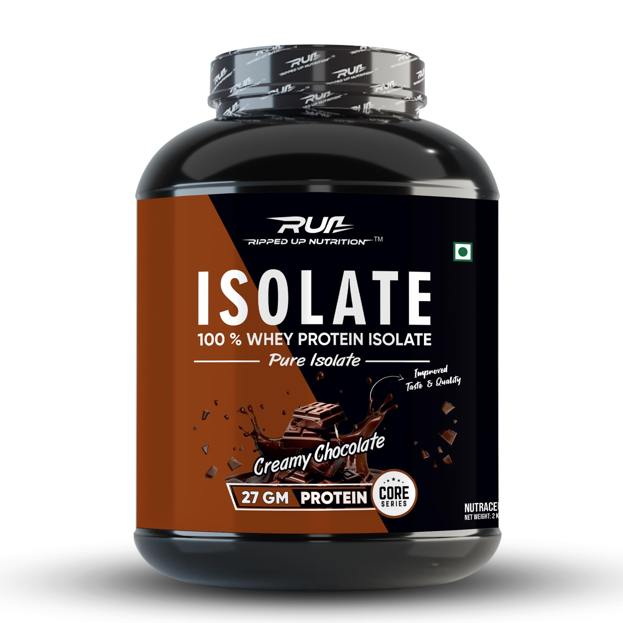 Ripped Up Nutrition Whey Protein Isolate Pure | Neat 27g Protein Per ...