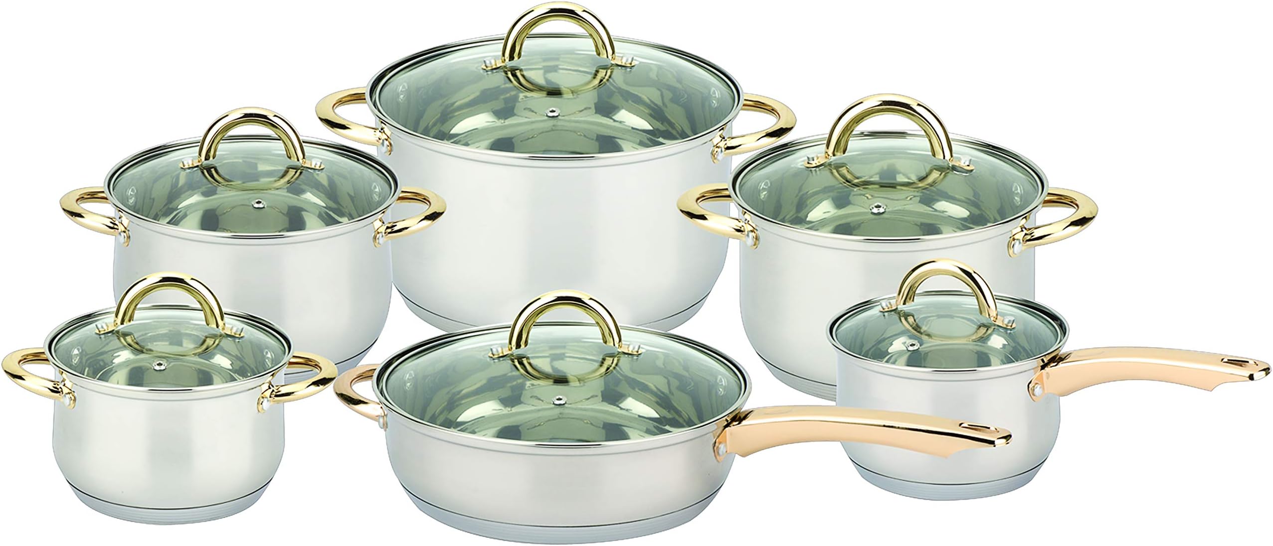 Amazon.com: Uniware Super Quality18/10 Stainless Steel Cookware Set ...
