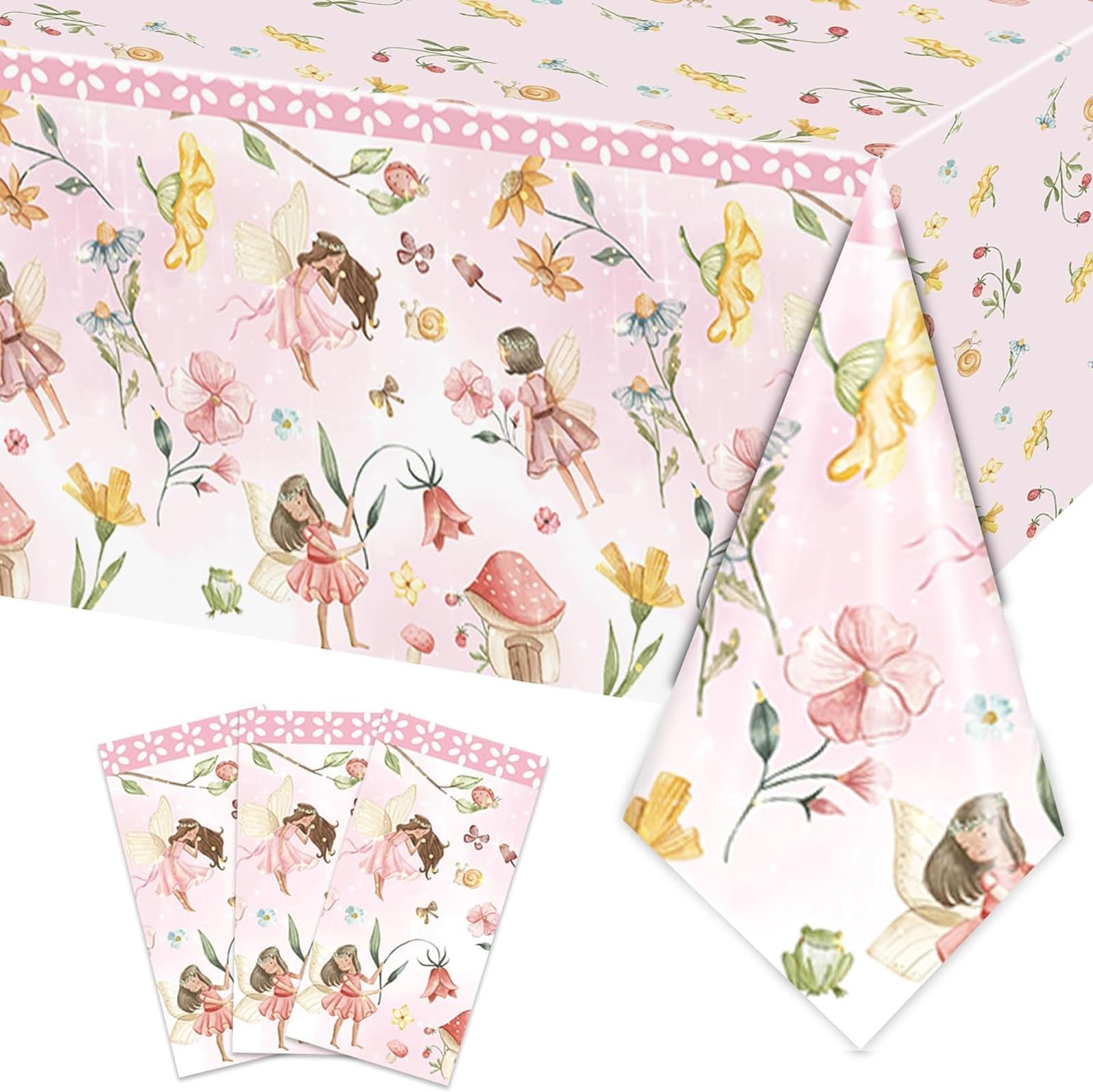 Amazon.com: PHOGARY Fairy Table Cloth, 3 Pcs Plastic Butterfly ...