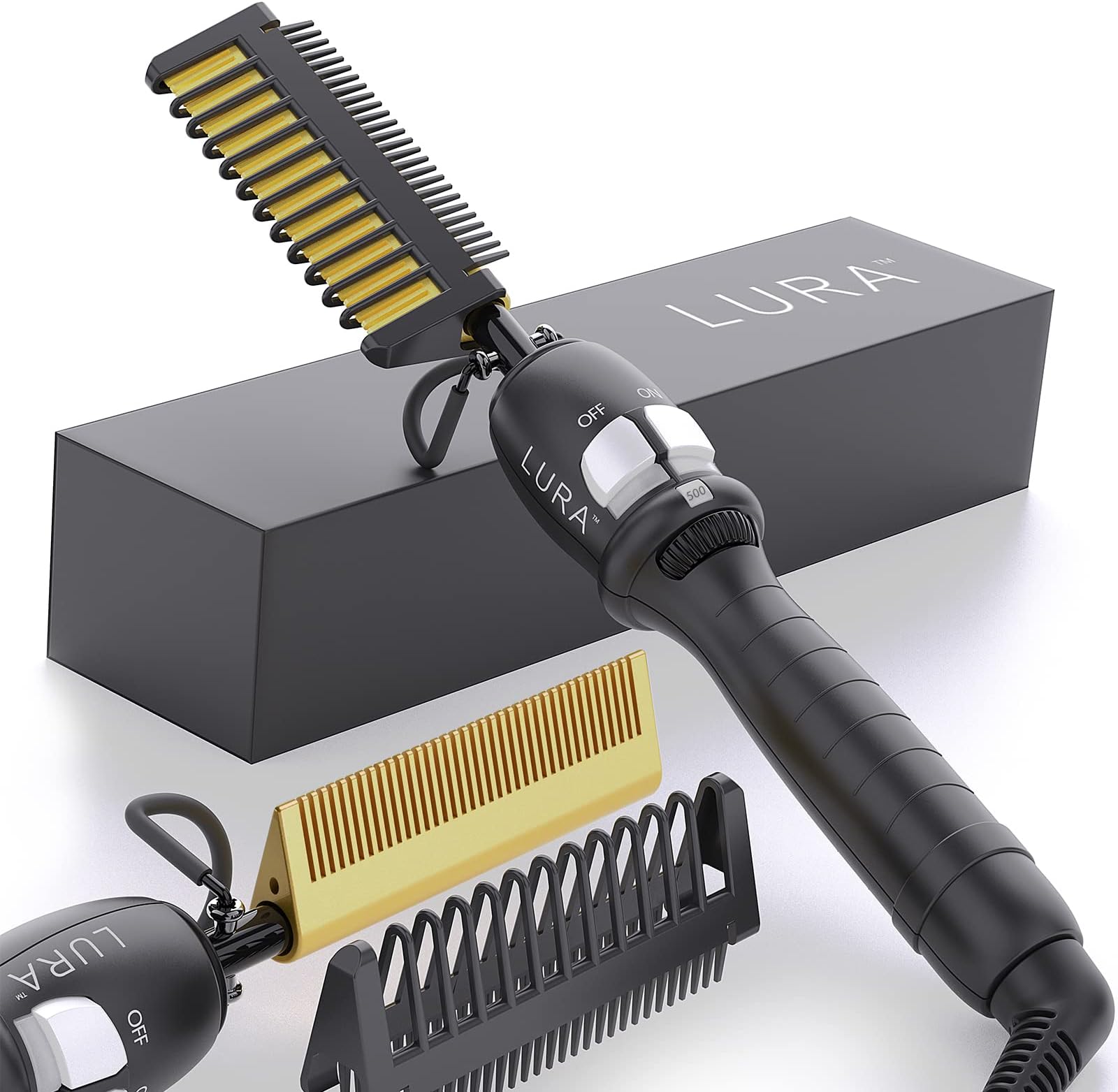 Amazon.com : Mini Pink Hot Comb 500 Degree, Dual Voltage Electric ...