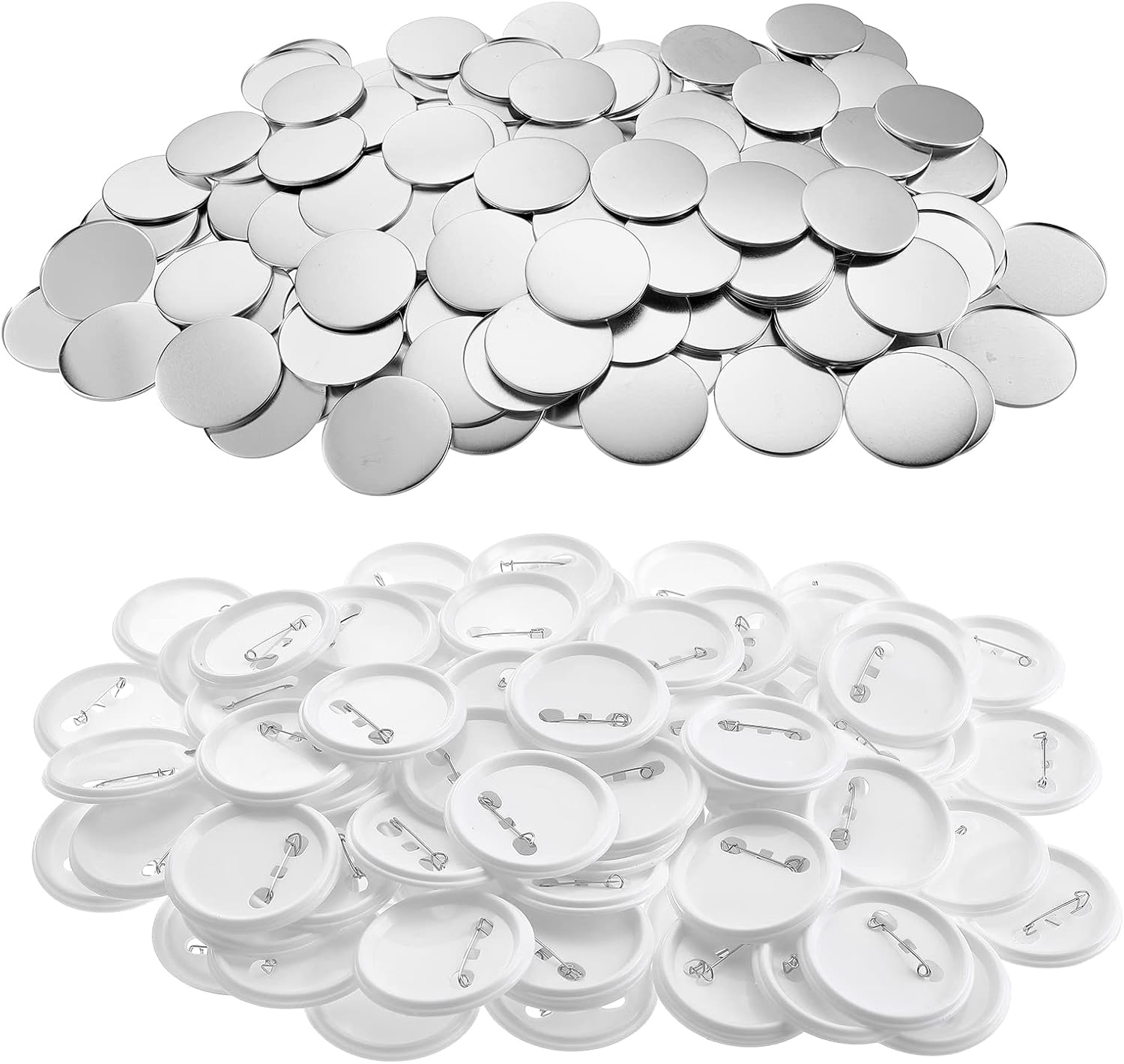 Amazon.com: Alldeer 200 Sets 58mm/2.25 inch Button Making Supplies ...