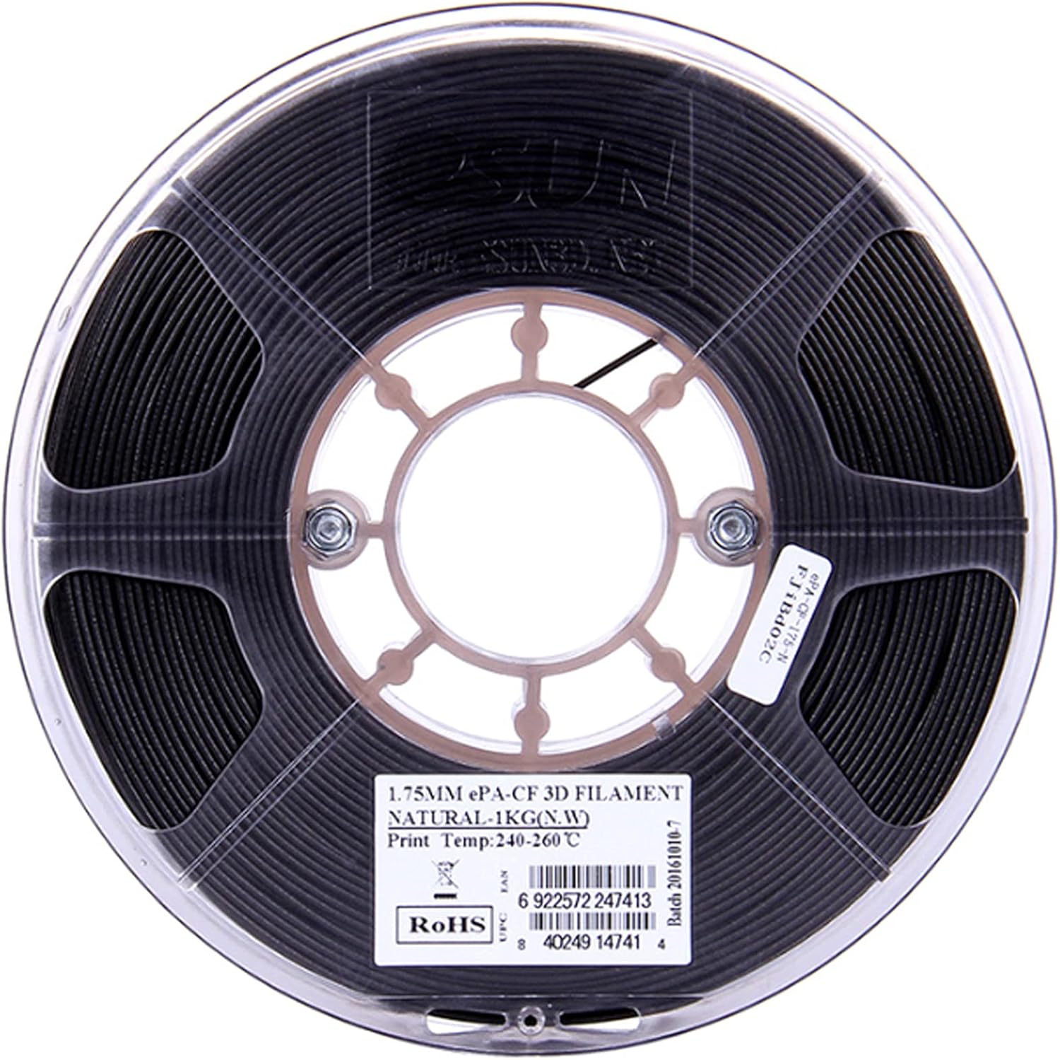 PA-CF Nylon Carbon Fiber Filament 1.75mm, 3D Printer Filament 1 Kg(2 ...