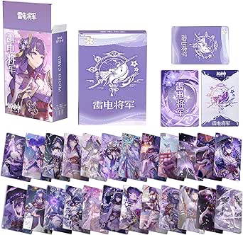 Amazon.co.jp: Haragami Cards, Raiden Shogun, Yuimiya, Gamin, LOMO Cards ...